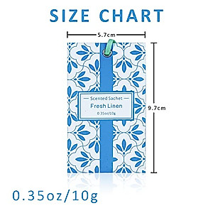 SCENTORINI Linen Scented Drawer Liners, Linen Scented Sachets for Drawers, Closets, 20 Pack