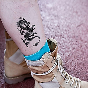 Small dragons Temporary Tattoos Stickers for kids Women Men Girls 6 Sheets, Fake dragon lovely Tattoos Paper Body Sticker Set Party Favors,waterproof and Long Lasting body tattoos by Yesallwas (Set 1)