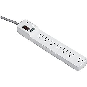 Fellowes 7-Outlet Office/Home Surge Protector, 6 Foot Cord, 840 Joules (99004)