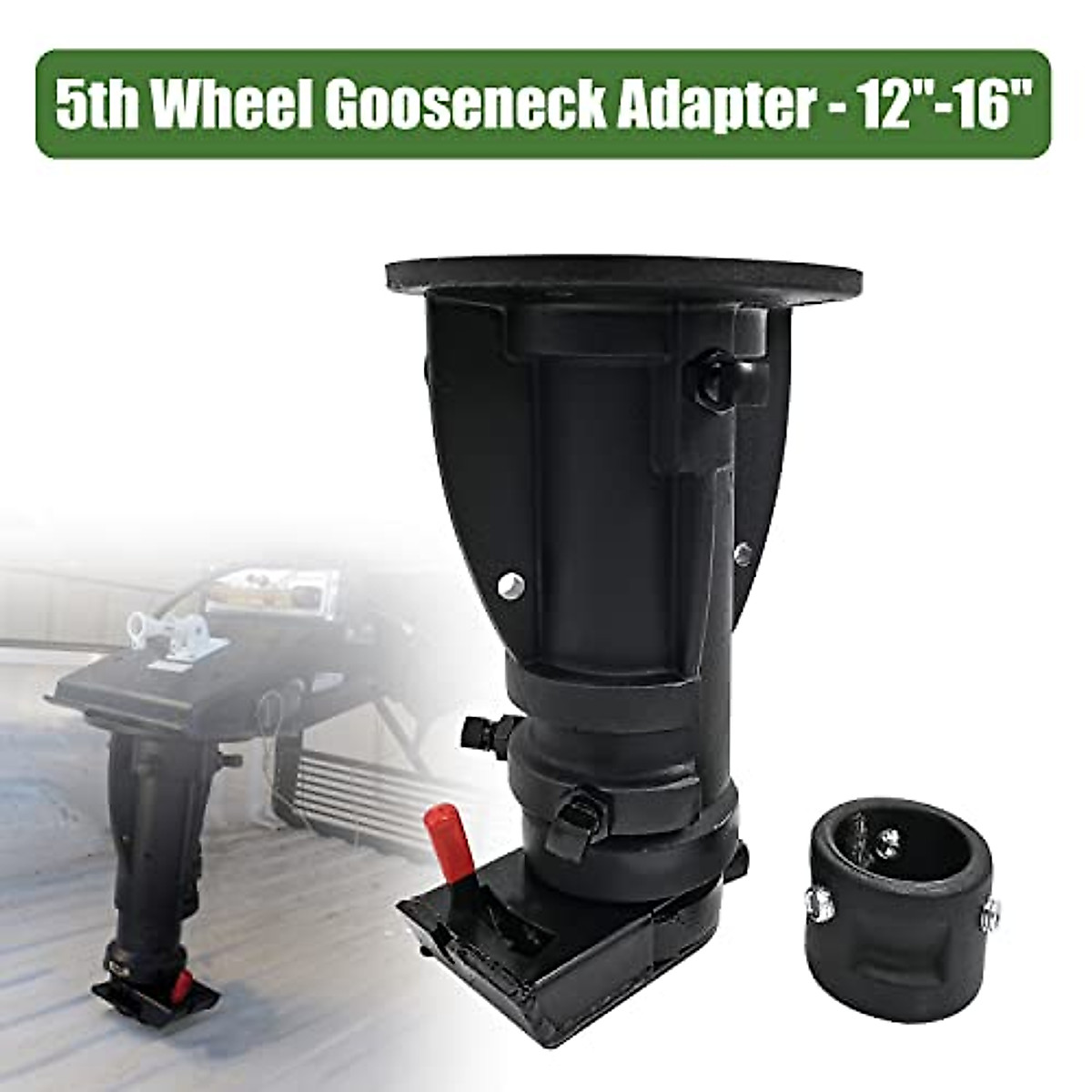 Blrack C5G1216 Adjustable Cushioned RV 5th Wheel to Gooseneck Adapter 12"-16"
