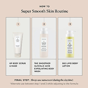 Naturium KP Body Scrub & Mask for Keratosis Pilaris, Bump Eraser Shower Scrub & Exfoliator for Skin, 8 oz