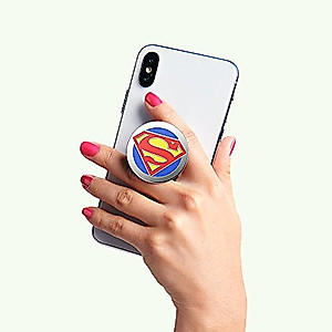 ​​​​PopSockets Phone Grip with Expanding Kickstand, PopSockets for Phone - Enamel Superman