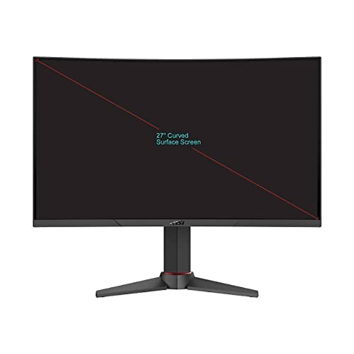 MSI Optix MAG271VCR 27" FHD Gaming 1800R Curved Monitor 165Hz - 1920 x 1080 FHD LED Display @ 165Hz - 1800R Curved Panel - 1ms Respone Time - AMD FreeSync Technology - Non-Glare Screen w/Narrow
