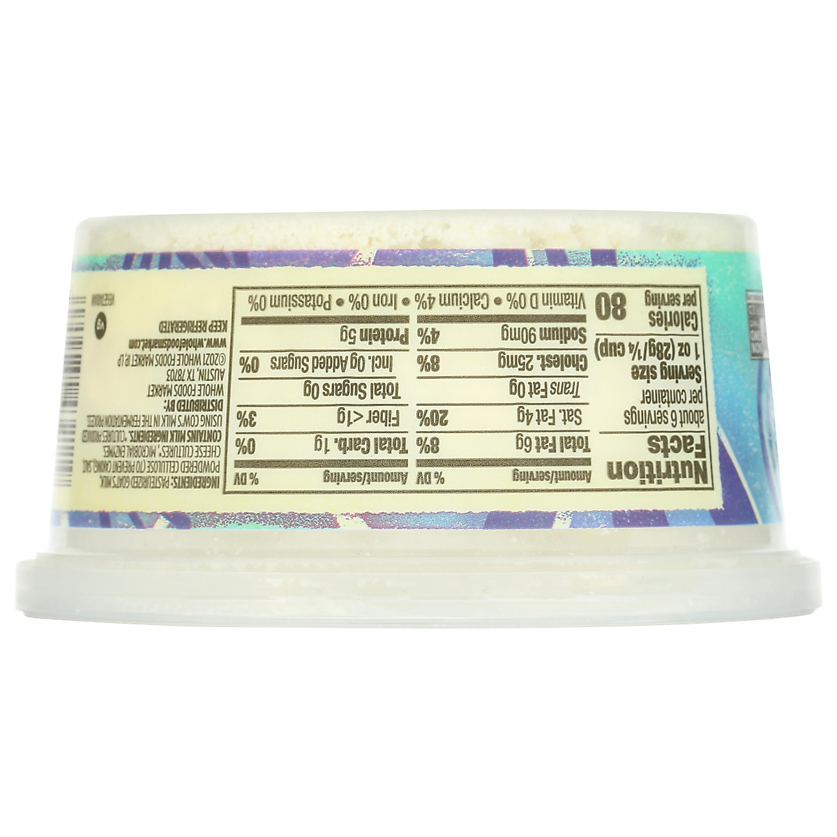 Whole Foods Market, Goat Cheese Crumbles, 6 Ounce