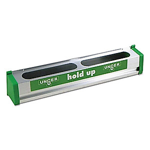 Unger HU45 Hold Up Aluminum Tool Rack, 18-Inch, Aluminum/Green