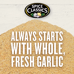 Spice Classics Granulated Garlic, 25 oz - One 25 Ounce Container of Garlic Powder Seasoning, Use on Vegetables, Meats, Rubs and Dressings for a Bold Flavor