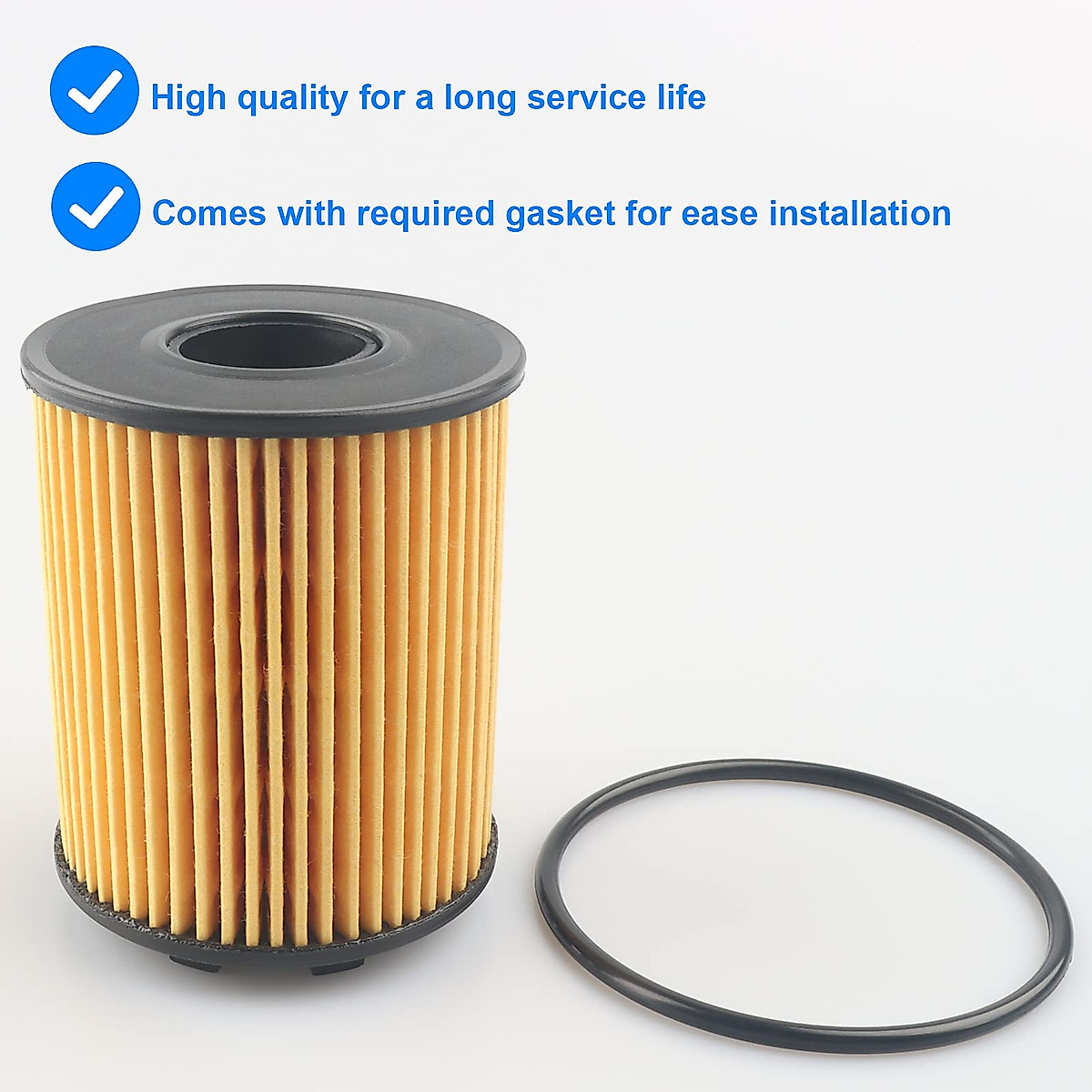 Oil Filter, Replace 68102241AA Compatible with Dodge Fiat Jeep 1.4-2012-2016 Dodge Dart, 2017-2020 Fiat 124 Spider, 2012-2019 Fiat 500 Abarth, 2014-2020 Fiat 500L, 2016-2018 500X, 2015-2019 Renegade