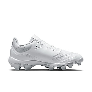 Nike Hyperdiamond 4 Keystone Molded Softball Cleats White | Black SZ 8.5