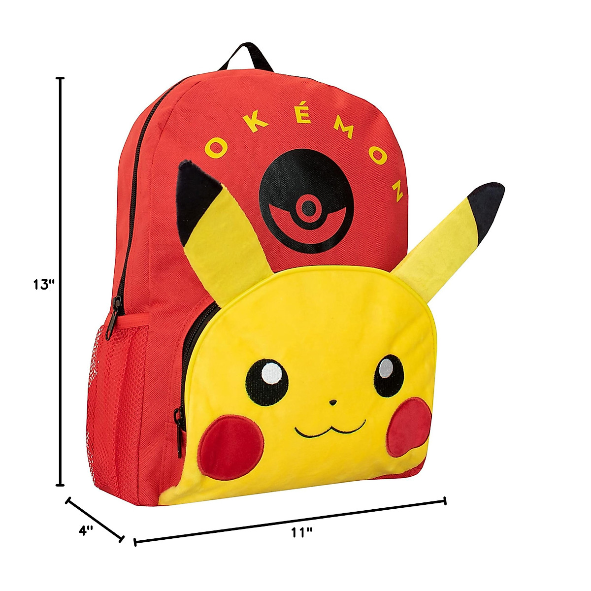 Pokemon Kids Backpack Red Pikachu