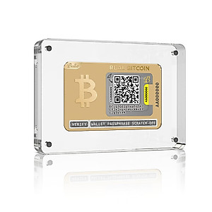 Ballet 3-Pack REAL Bitcoin, Gold Edition - The Easiest Crypto Cold Storage Card - Cryptocurrency Hardware Wallet with Multicurrency and NFT Support (Old Packaging)