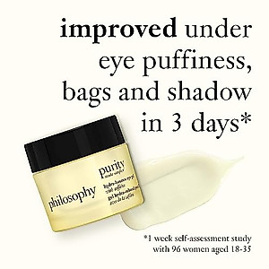 philosophy purity made simple hydra-bounce eye gel - with meadowfoam seed oil, shea butter & gingko extract – provides 24-hour hydration for a brighter, smoother eye area all day long - 0.5 fl oz.