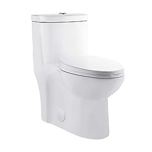 Sublime One Piece Elongated Toilet with Touchless Retrofit Dual Flush 1.1/1.6 gpf