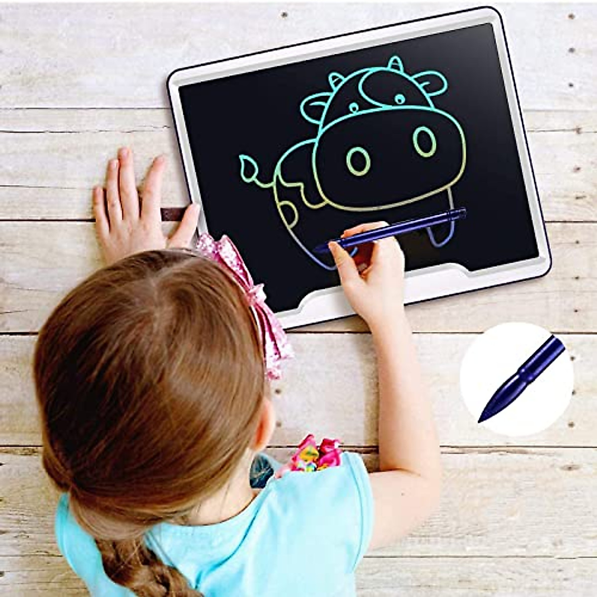 NOBES Toys for 3-10 Years Old Boys Girls, 15-Inch Large LCD Writing Tablet Drawing Tablet for Kids & Adults, Toddler Doodle Board, Drawing Pad, Holiday Birthday Gifts for Kids Age 3 4 5 6 7 8 (Blue)