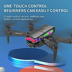 Mini Drone Rc Drones With Camera for Adults 1080P HD Fpv Drone with Two Batterys, Altitude Hold Headless Mode One Key Start Speed Adjustment, Rc Quadcopter Plane for Beginners Cool Stuff (Black)