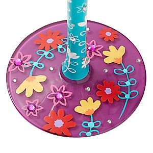 Enesco Designs by Lolita My at Home Hand-Painted Artisan Wine Glass, 15 Ounce, Multicolor