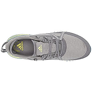 adidas Men's Solarthon Spikeless Golf Shoes, Grey Three/Pulse Yellow/Grey Two, 12