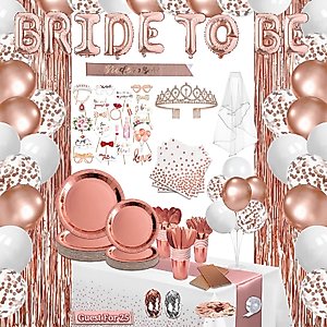 Rose Gold Bridal Shower Decorations