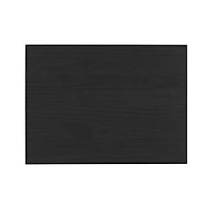 Linon Rolling Storage Corinne Cart, Six Wide Drawers, Black Wide