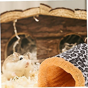 LIFKICH 2 pcs Guinea Prints House Decorative Toy Hedgehog Bag Funny Hamster Pattern Hideout Baby Small Design Rats Pet Dwarf Sleeping Hedgehogs Animal Supply Sack Lovely Accessory Bed