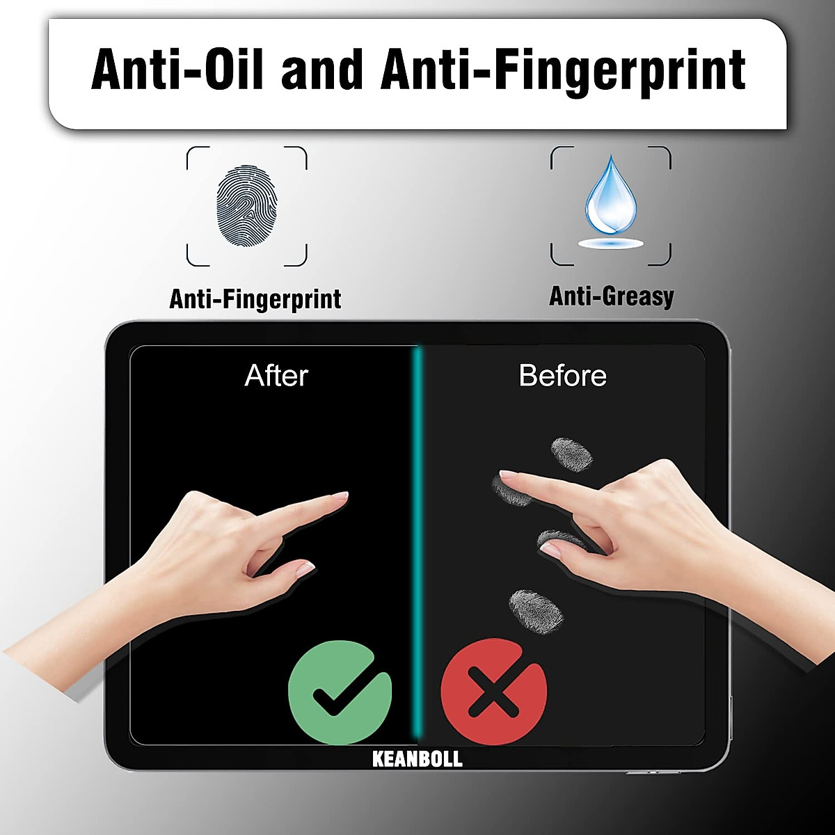 KEANBOLL 3-Pack Anti Glare Screen Protector for All-New Amazon Fire HD 10/Fire HD 10 Plus 10.1 Tablet (2023-2021 Release,13th-11th Generation),Eye Protection&Anti Glare&Anti Fingerprint Filter