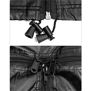 QWORK Wire Rack Cover Shelf Cover, High Density Waterproof/Dustproof Storage Shelving Unit Cover, Fits Racks 48" L x 19''D x 72''H, Used to Cover Sundries,1 Pack (Black)