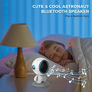 COMFIER Cute Cartoon Astronaut Bluetooth Speaker,Small Portable Wireless Speaker with TWS Pairing,Loud Stereo Sound, Decor for Home/Party/Outdoor/Beach,Fashion Style Bedroom Office Desk for Child