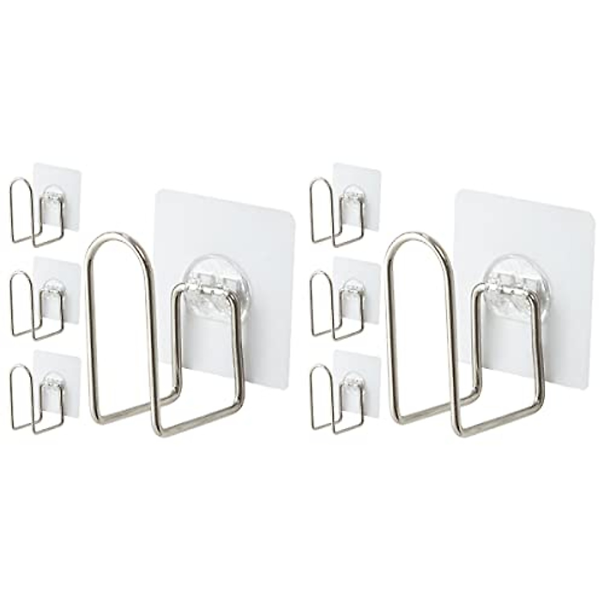 Hemoton 8 Pcs Wall Mounted Pot Lids Holder Wall Door Mounted Pan Lid Cover Hanger Rack Kitchen Utensil Cutting Board Organizer for Home and Kitchen Use