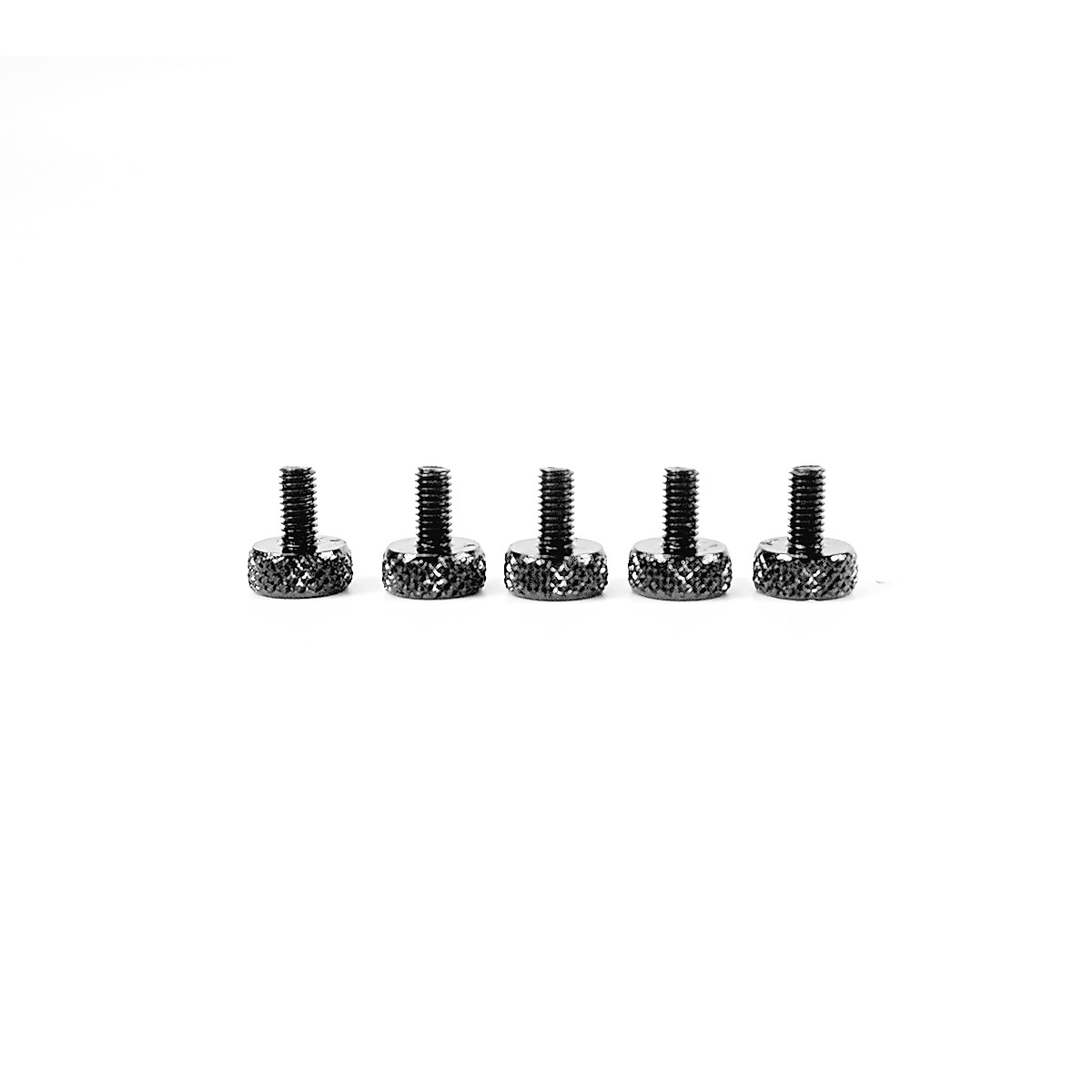 Computer PC Graphics Card M3x 6mm 8mm 12mm Knurled Head Thumb Screws Black Anodized Aluminum Thumbscrew (M3 x 6mm, 100)