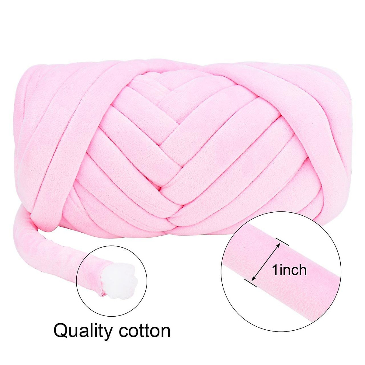 Chunky Cotton Yarn for Arm Knitting Crochet Super Saver Jumbo Giant Bulky Premier Yarn for Making Pets House Blanket