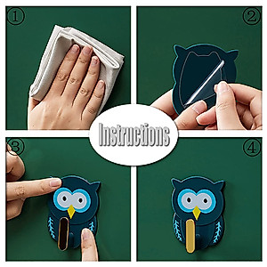 LELEVTXP 4 Pcs Sticky Hooks No Punching Adhesive Hooks Traceless Wall Hangers for General Bathroom Kitchen