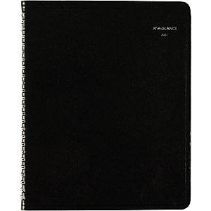 DayMinder Recycled Weekly Planner, 6 x 9 Inches, Black,(G590-00)