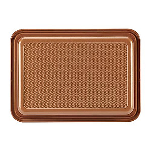 Ayesha Curry Nonstick Bakeware Nonstick Baking Pan With Lid / Nonstick Cake Pan With Lid, Rectangle - 9 Inch x 13 Inch, Brown, Copper