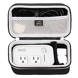 Aproca Hard Storage Travel Case, for FOVAL Power Step Down 220V to 110V / 240V to 100V Voltage Converter