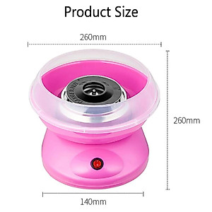 UZIAH Mini Cotton Candy Machine, 500W Electric Cotton Sugar Floss Maker, Household Kids Party Sweet Gift,Brown