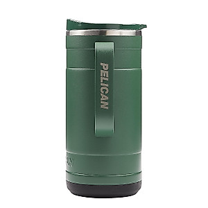 Pelican Hydration Pelican Ridge™ 18 oz Vacuum Insulated Tumbler - Recycled Stainless Steel Double Wall Travel with Dual Lid, Powder Coated Insulated Coffee Mug For Hot Cold Drinks, Hunter