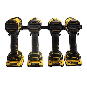 KINOMI Power Tool Holder Drill Holder Power Drill Tool Storage Rack Organizer Metallic Tool Hanger Shelf for Garages, Tool Sheds, Basements, Gardens, Art and Craft Rooms etc