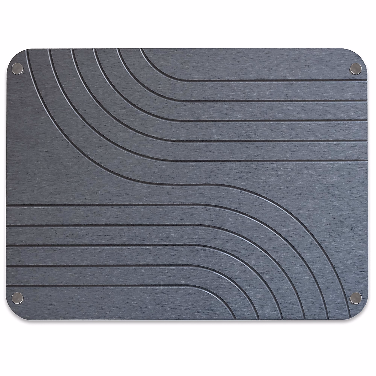 Aesthetic Stone Dish Drying Mat made of Eco Friendly Diatomite Earth Material. Fast Drying, Non Slip, Heat Resistant, Super Absorbent, High Quality, Multi-Purpose in Kitchen or Bathroom. Diatomaceous