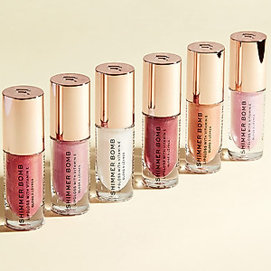Makeup Revolution, Shimmer Bomb Lip Gloss, Infused With Vitamin E, Shimmery Finish, Available In 6 Shades, Starlight, 4.5ml