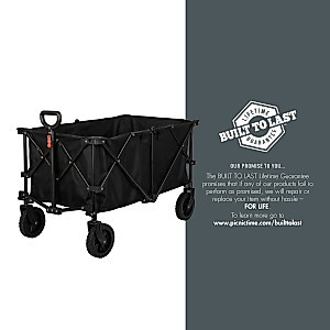 ONIVA - a Picnic Time Brand Adventure Folding, Beach, & Sport Utility Wagon XL, Black