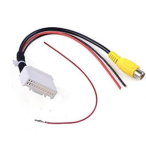LETAOSK Back Up Reversing Rear View Camera Wire Cable Adapter Fit for Toyota Corolla Auris 2013-2015