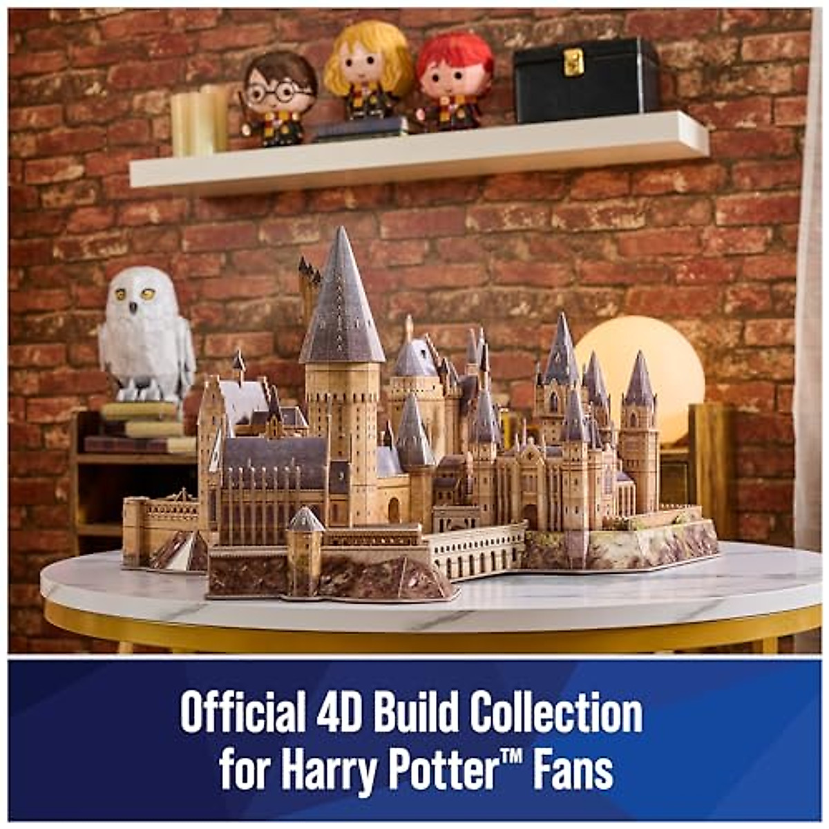 4D Build, Harry Potter Deluxe Hogwarts Castle with Astronomy Tower & Great Hall Over 2ft. Wide Model Kit 384 Pcs | 3D Puzzles for Adults & Teens 12+