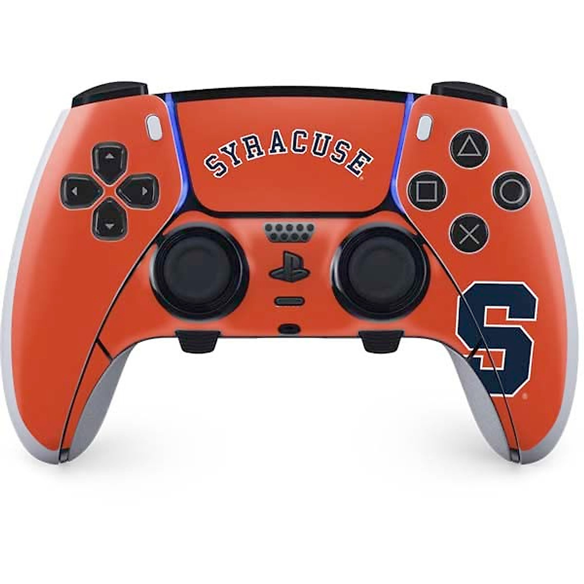 Skinit Gaming Decal Skin Compatible with PS5 DualSense Edge Pro Controller - Officially Licensed Syracuse S Orange Design