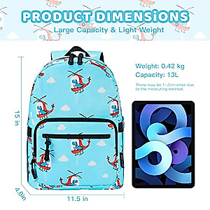 JOYHILL Kids Backpacks, Cute Lightweight Water Resistant Preschool Backpack, Adjustable Shoulder Straps for Boys Girls