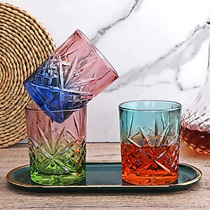 Nuxaoisgel 11oz Whiskey Glasses Cups,Scotch Glasses Set of 8,Old Fashioned cocktail glasses for Bourbon, 12pack