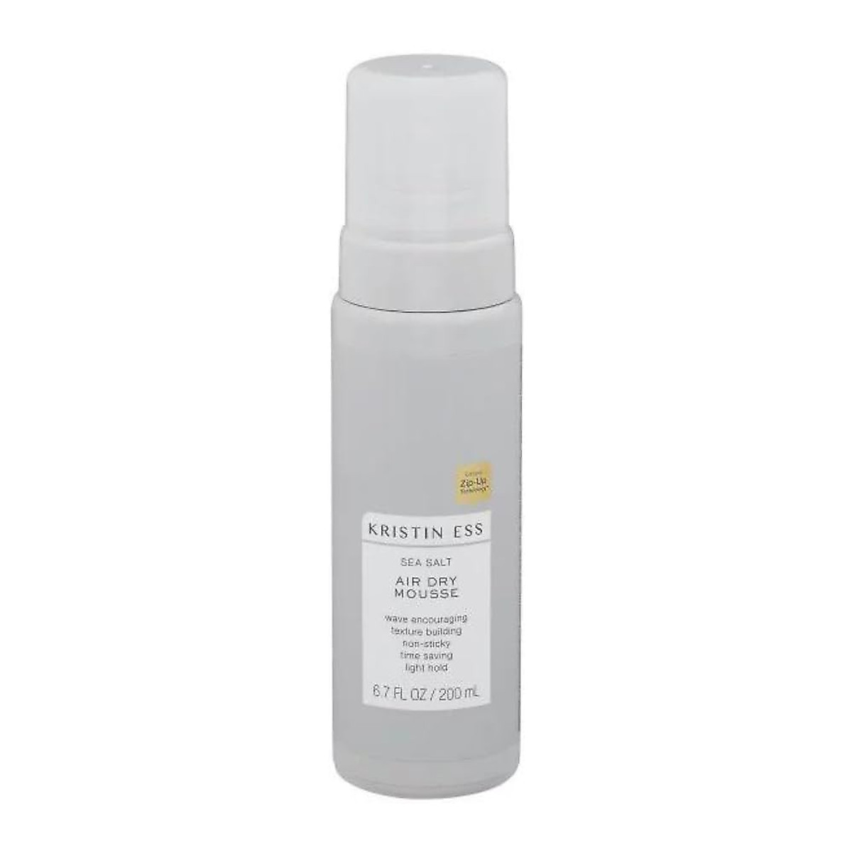 Kristin Ess Hair Sea Salt Air Dry Mousse for Volume + Texture - Styling Product For Wavy + Curly Hair, Light Hold, For Fine to Medium Hair, Non-Sticky, Vegan, 6.7 fl oz