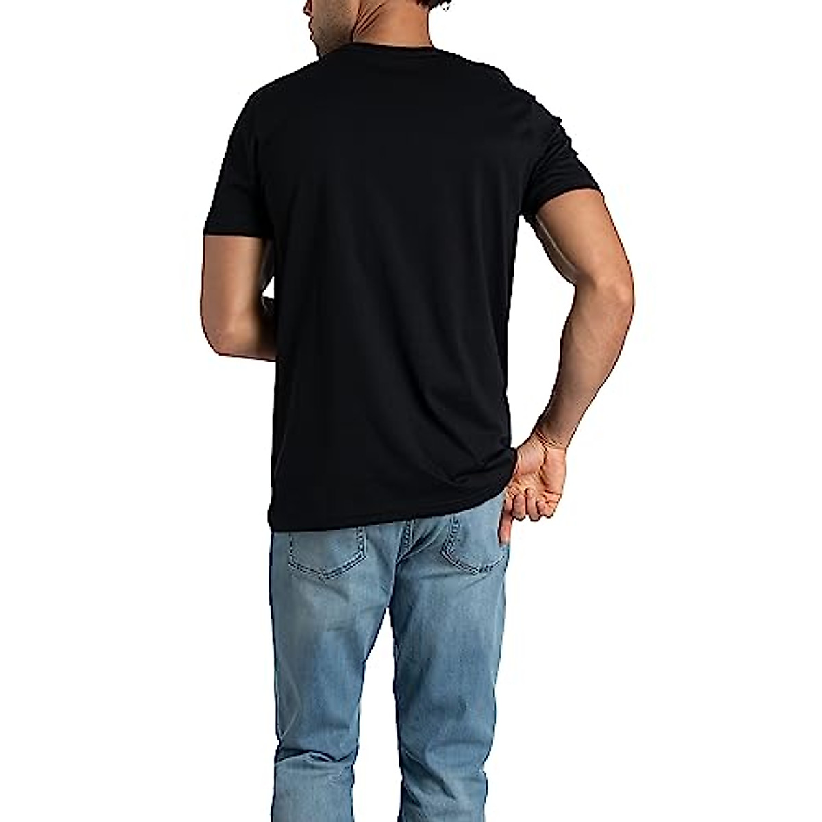 Fruit of the Loom mens Crafted Comfort Artisan Tee (Super Soft, Pima Cotton) T Shirt, Black, X-Large US