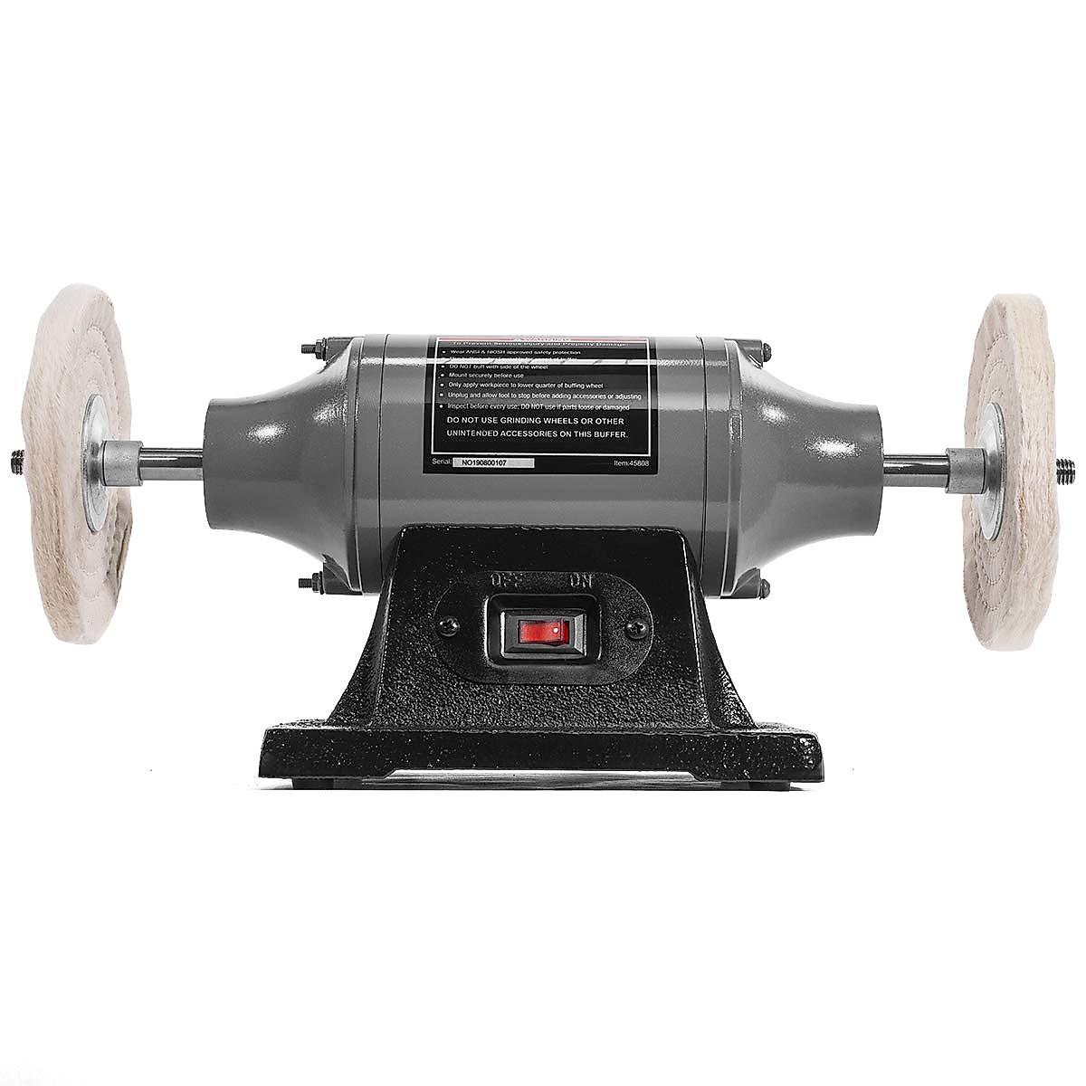 XtremepowerUS 6-Inch Electric Polisher Benchtop Buffer Grinder Motor Polishing Grinder Machine Dual Buffer