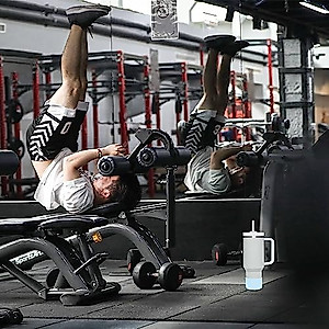 2PCS Silicone Boot Cover Compatible with Stanley Quencher 40 oz 30 oz 20 oz Tumbler with Handle Protect Water Bottle Cup Bottom Bumper Cover Compatible with Stanley Tumbler Accessory (Bule)