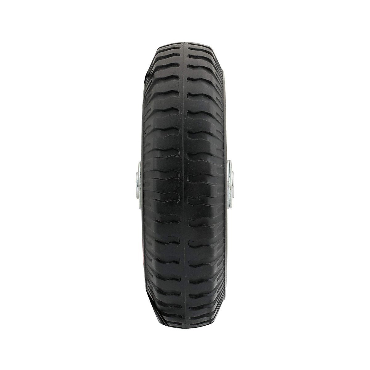 Marathon 2.80/2.50-4" Narrow Width Flat Free Hand Truck / Utility Cart Tire on Wheel, 3"Centered Hub, 1/2" Bearings