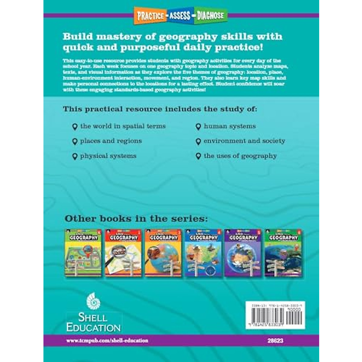 180 Days™: Social Studies, Geography for 2nd Grade Practice Workbook for Classroom and Home, Cool and Fun Practice Created by Teachers (180 Days of Practice)
